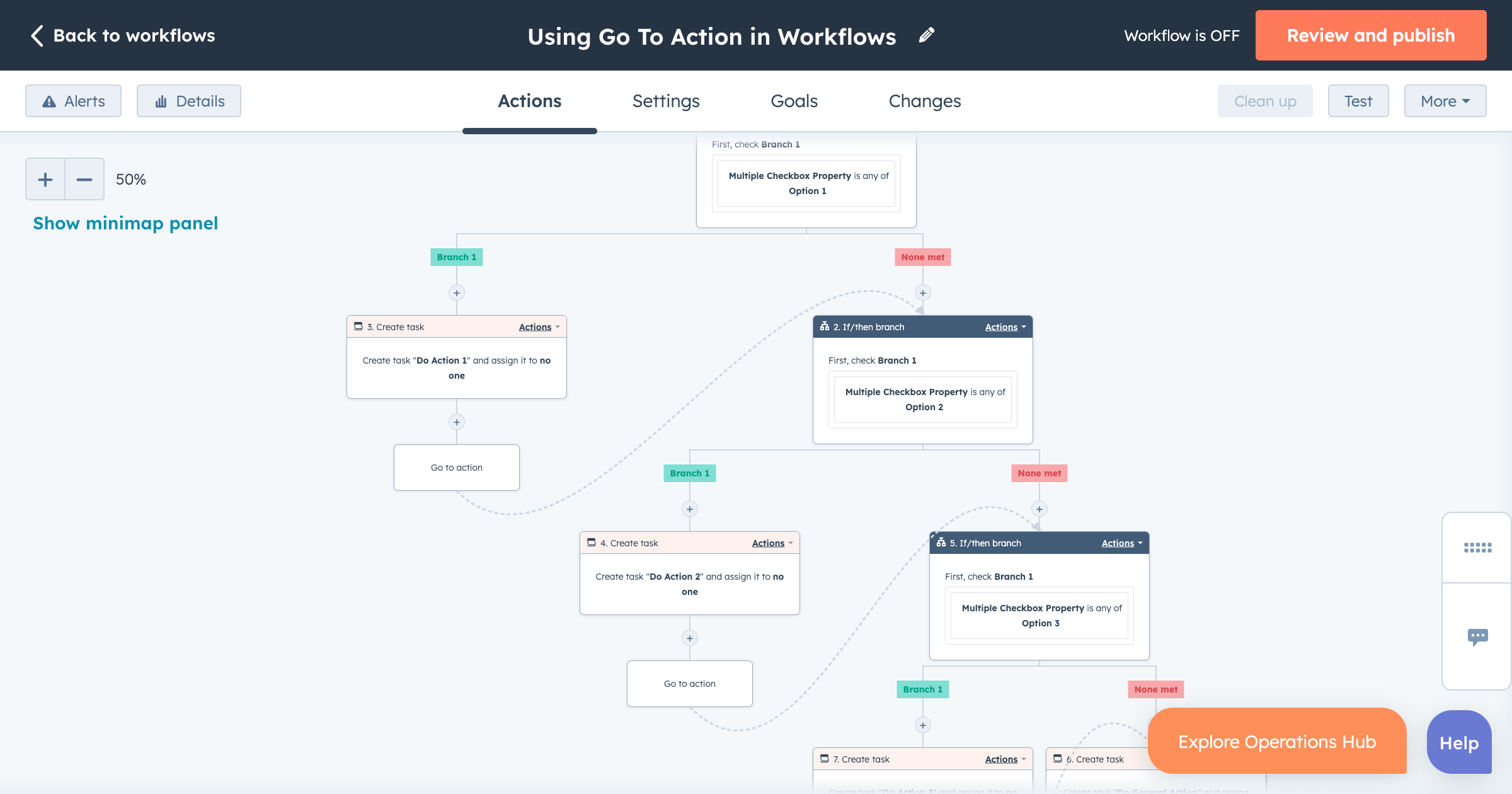 [TIP] Use HubSpot action 'Go to other' to improve your workflows.